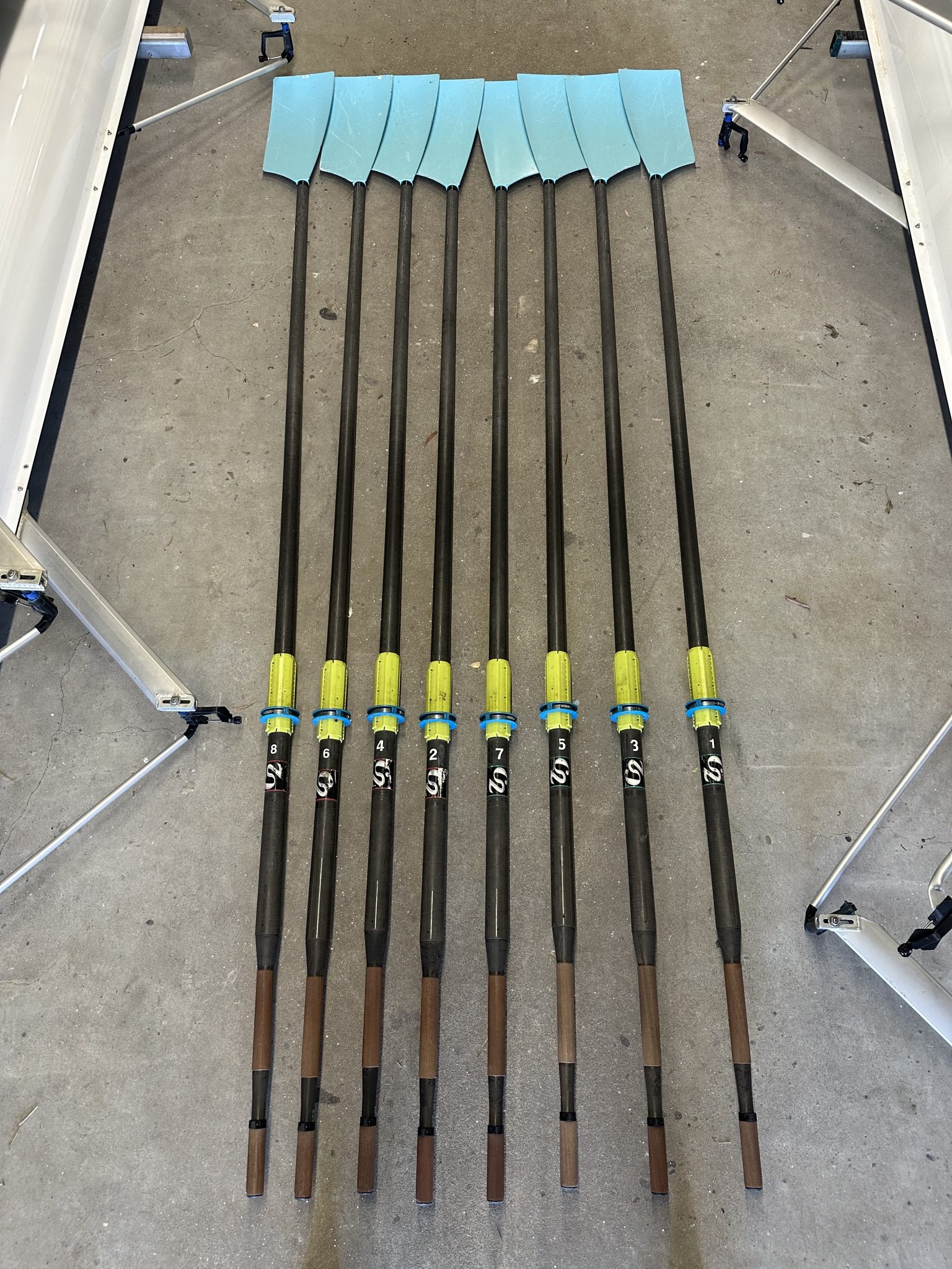 For Sale: Concept2 Oars – VIII set – Rowtrade
